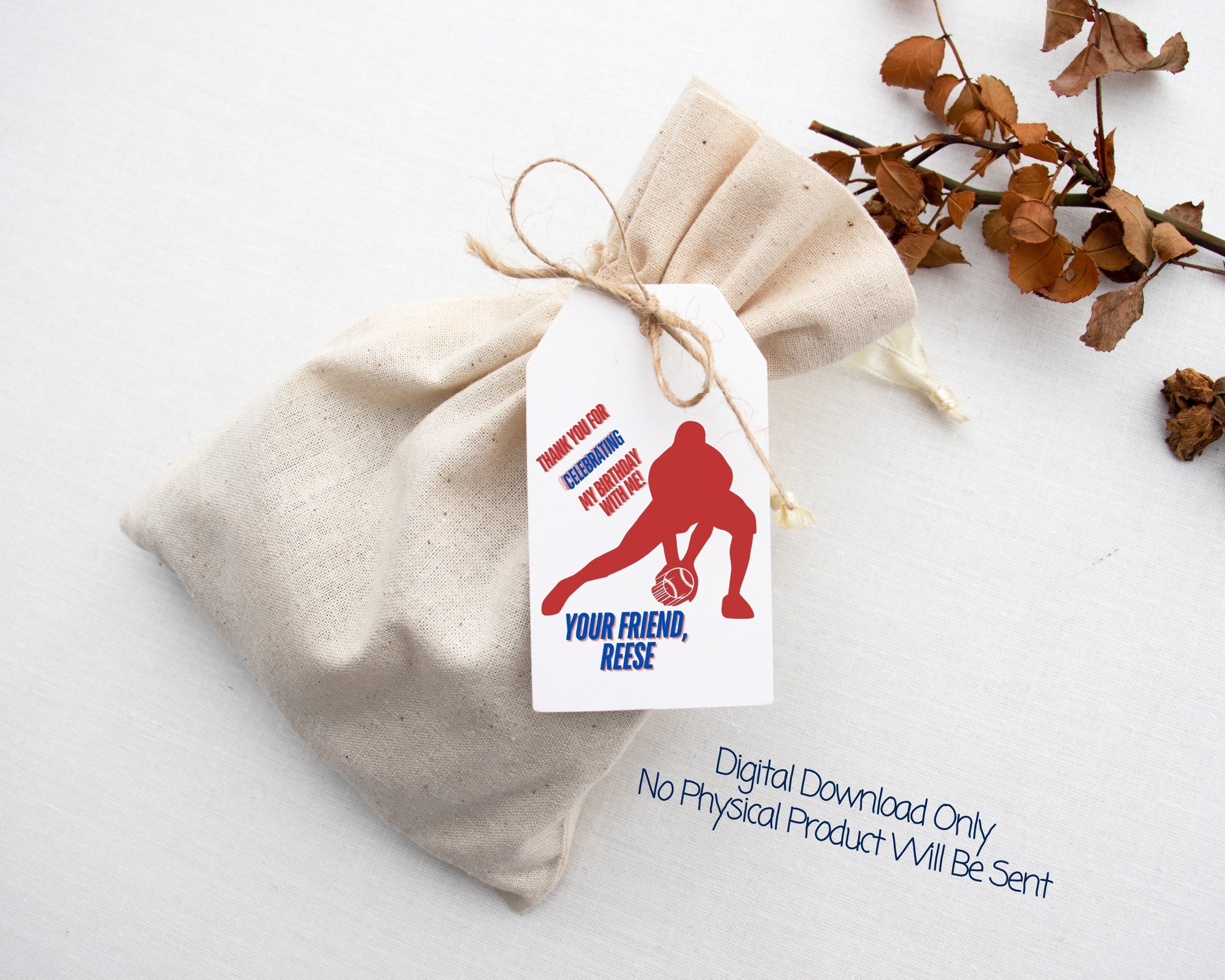 12 Editable Baseball Theme Party Favor Tag, Tag for Party Favor ...