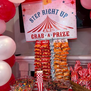 Carnival Prize Table Sign: Birthday Party Decor (digital Download) - Etsy
