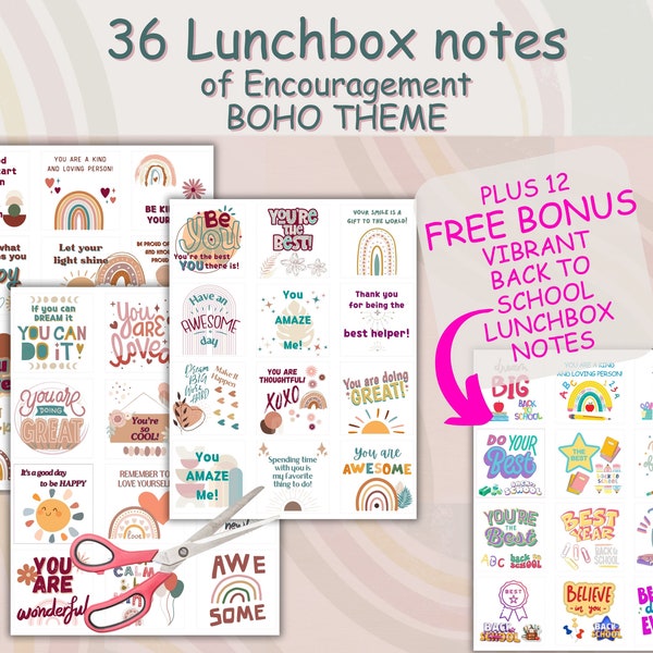 Lunch Box Cards - Etsy