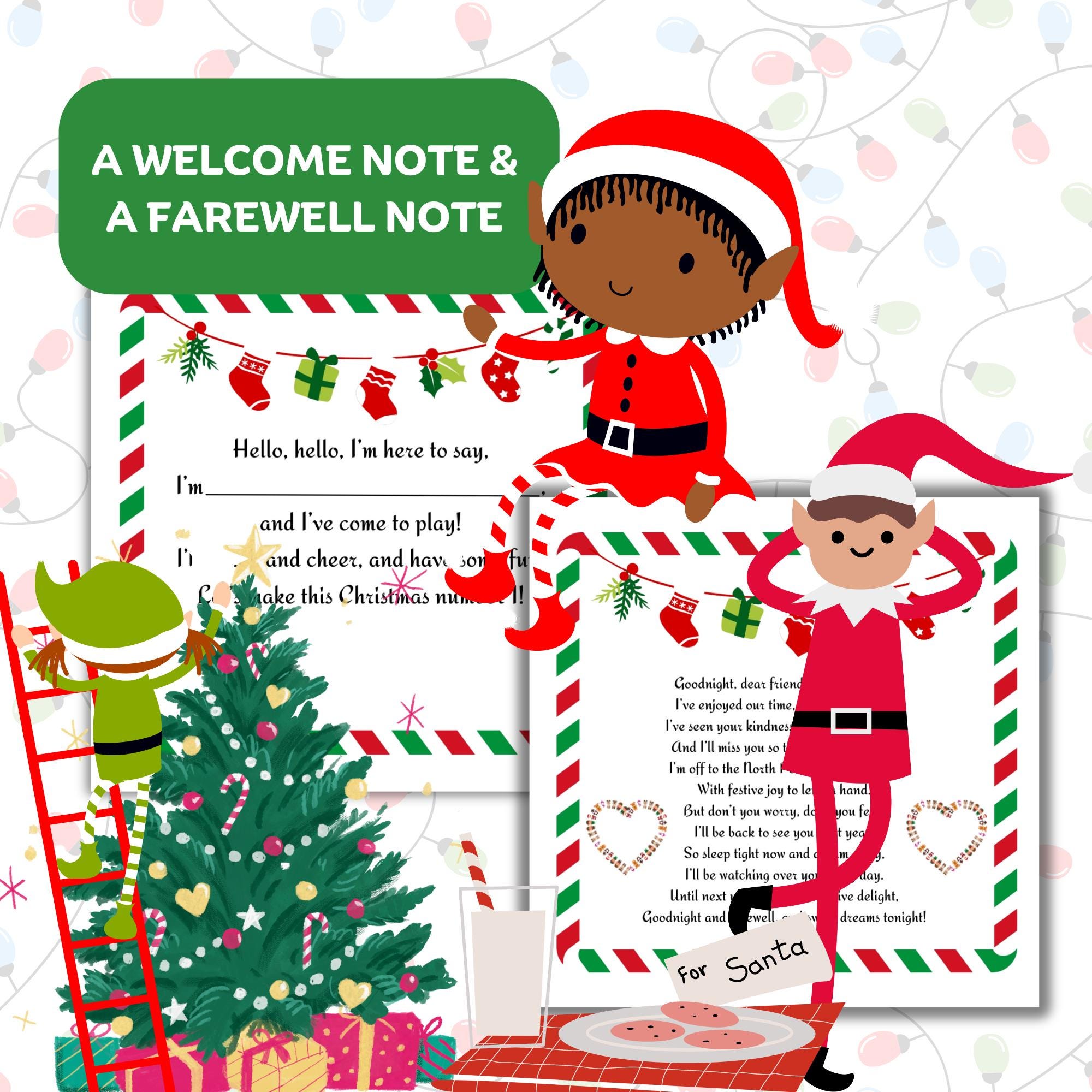 25 Christmas Notes From Elf, Elf Notes, Editable & Use as Is, Christmas ...