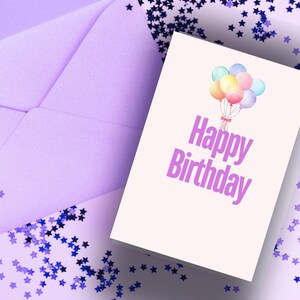 Editable Birthday Card: Printable DIY Card (digital Download) - Etsy