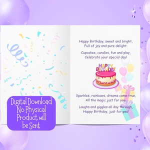 Editable Birthday Card: Printable DIY Card (digital Download) - Etsy