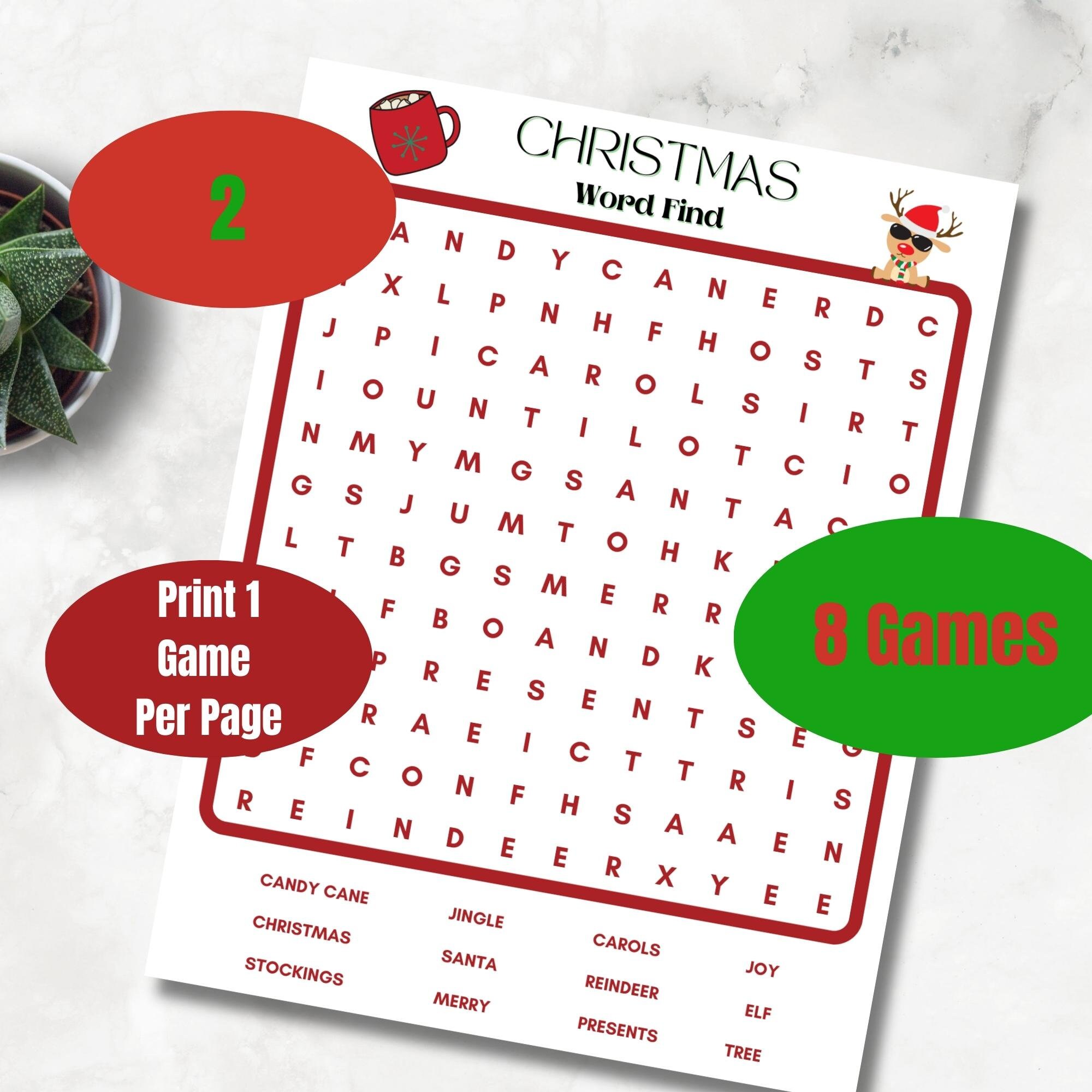 8 Printable Christmas Activities Christmas Activity Bundle - Etsy