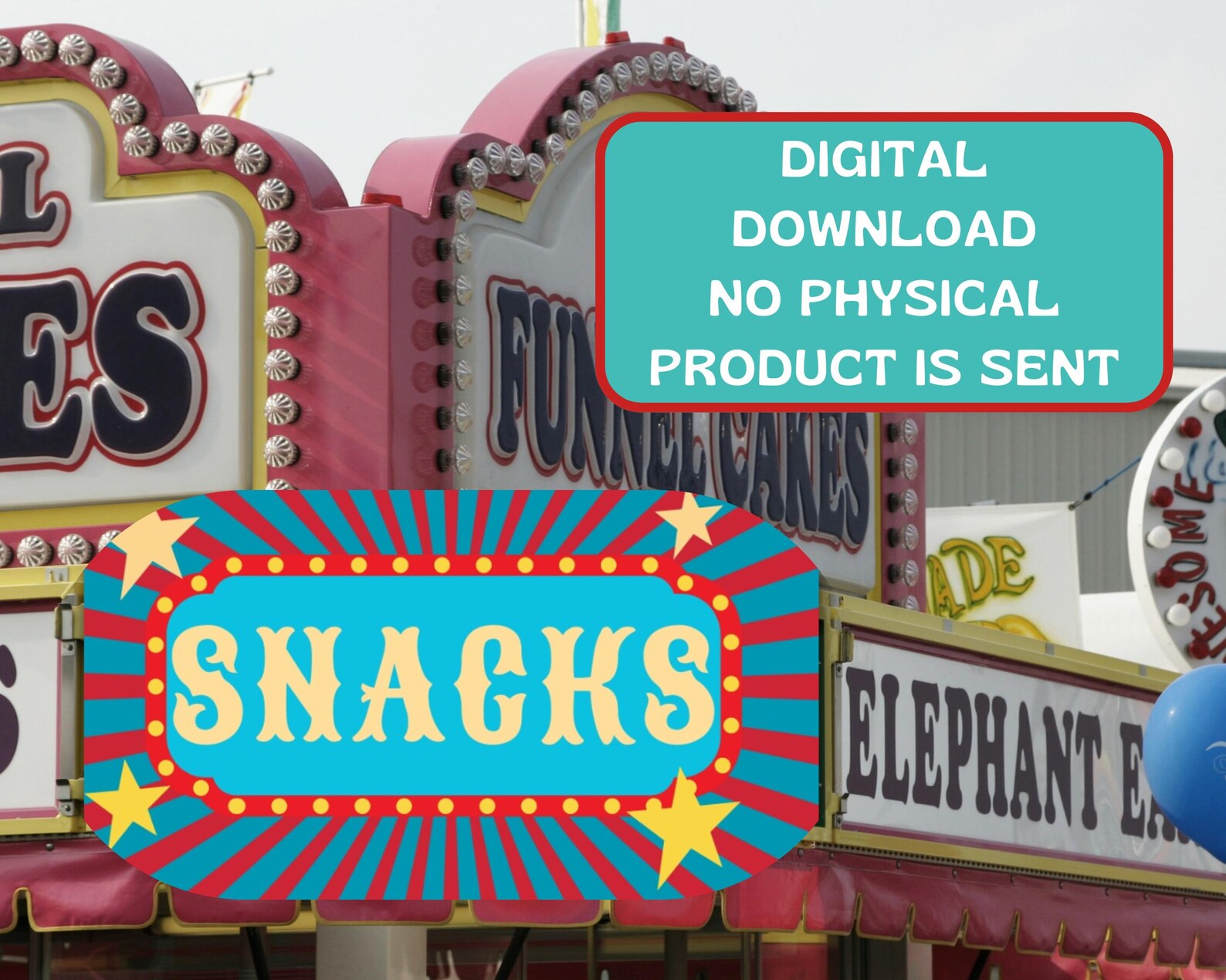 Carnival Snack Table Sign, Carnival Theme Party, Carnival Birthday ...