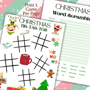 8 Printable Christmas Activities, Christmas Activity Bundle, Kid's ...