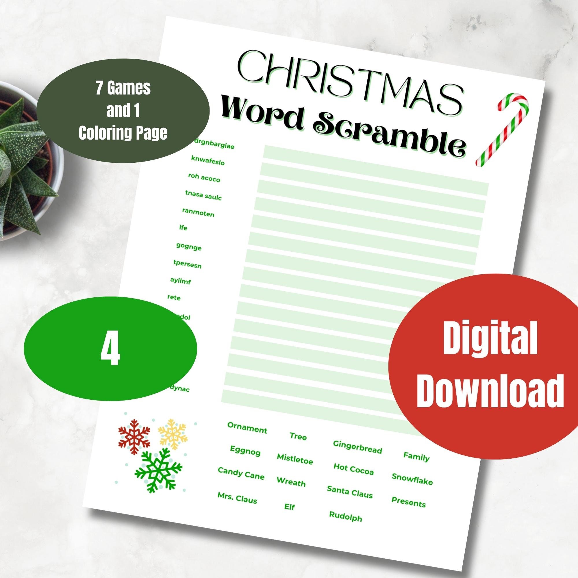 8 Printable Christmas Activities Christmas Activity Bundle - Etsy