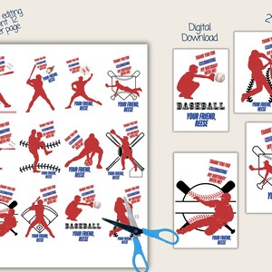 12 Editable Baseball Theme Party Favor Tag, Tag for Party Favor ...