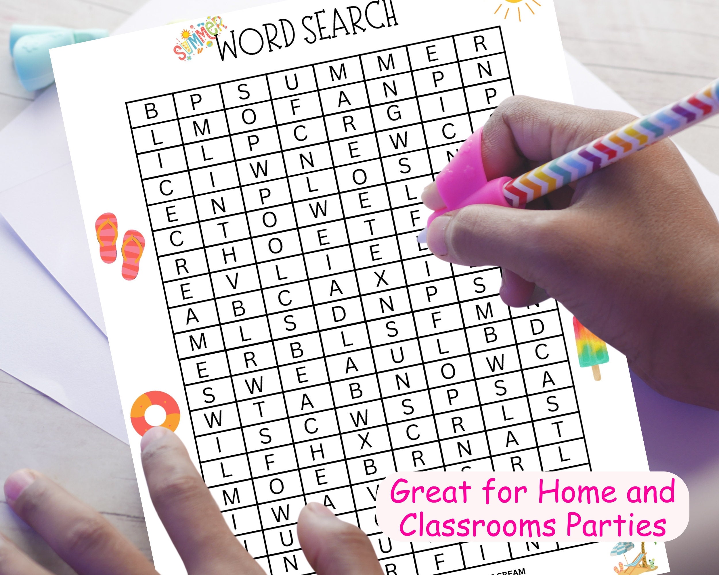 Summer Game Bundle Printable, Would You Rather, Word Scramble, Word ...