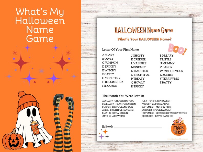 Halloween Games, Activity for Kids, Word Scramble, Name Game, Build A ...
