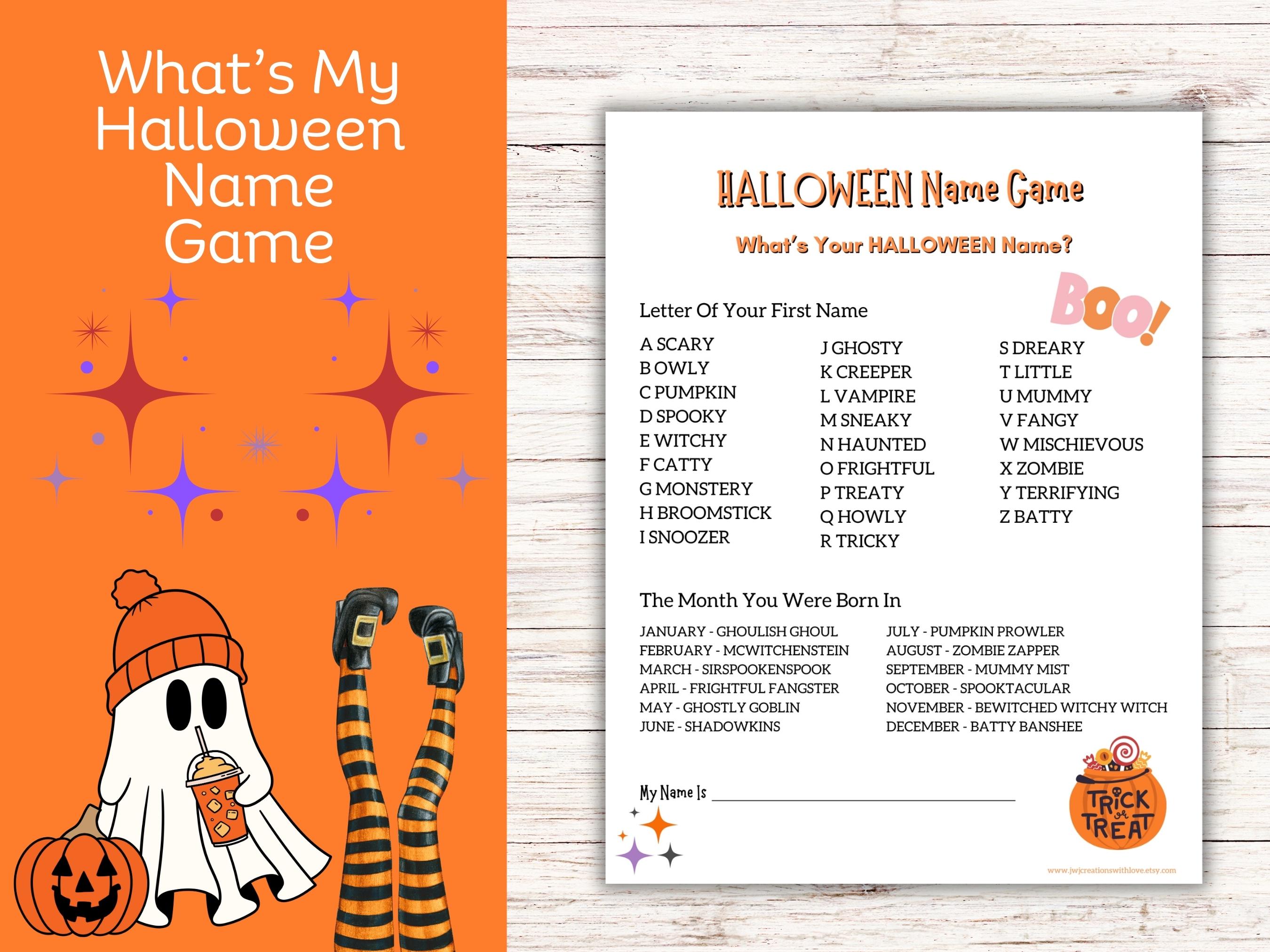 Halloween Games, Activity for Kids, Word Scramble, Name Game, Build A ...
