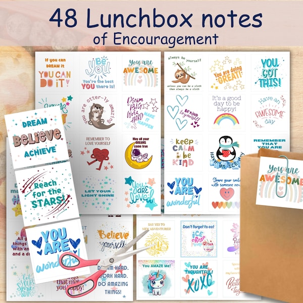 Lunch Box Cards - Etsy