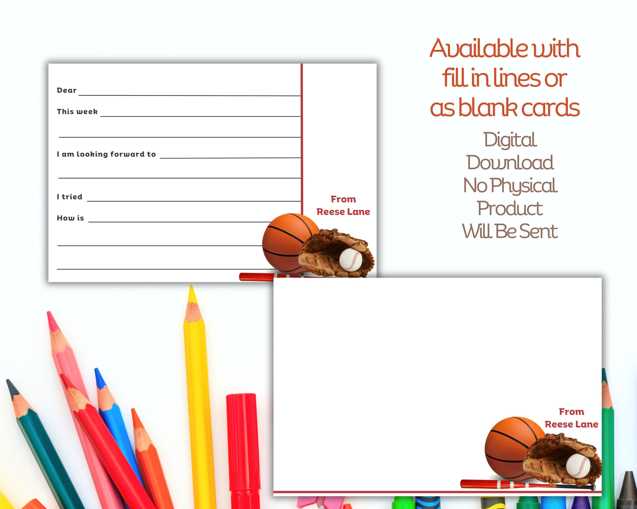 Personalized Notes, Custom Stationary, Kids Note Cards, Personalized ...