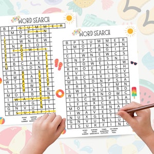 Summer Game Bundle Printable, Would You Rather, Word Scramble, Word ...