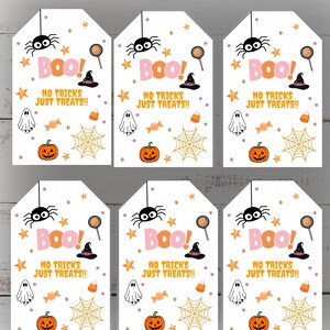 Halloween Gift Tag, Halloween Tags for School, Boo Favor Tags ...