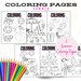 Summer Coloring Pages, Preschool Activity, Print and Color, Perfect for ...