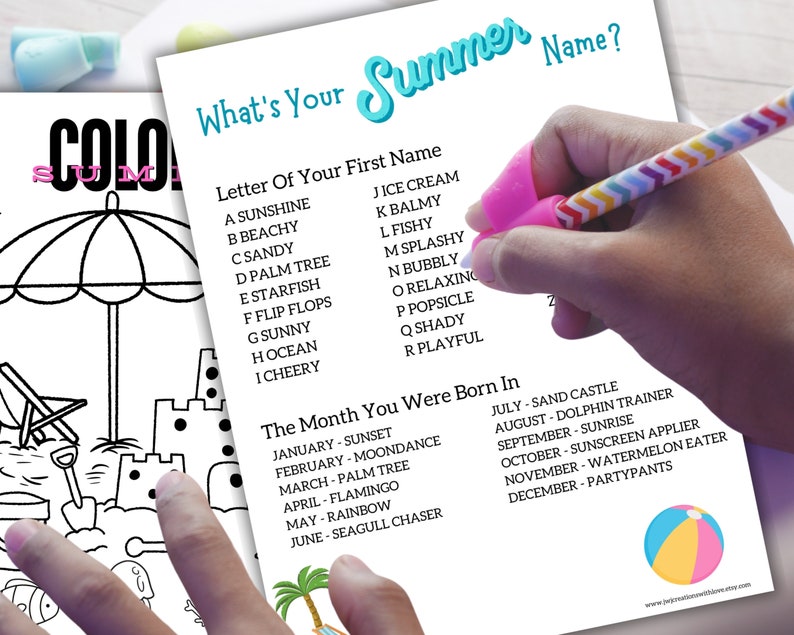 Summer Game Bundle Printable, Would You Rather, Word Scramble, Word ...