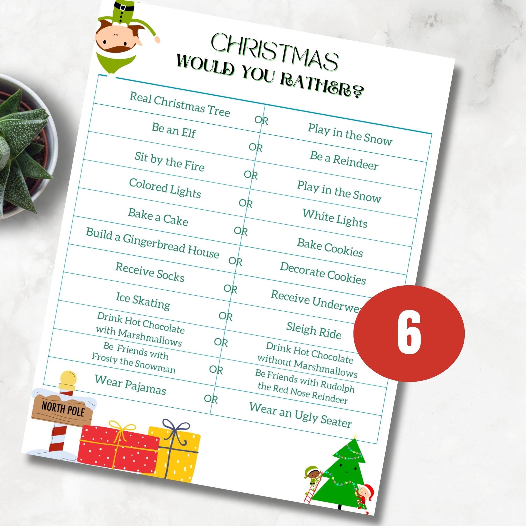 8 Printable Christmas Activities Christmas Activity Bundle - Etsy