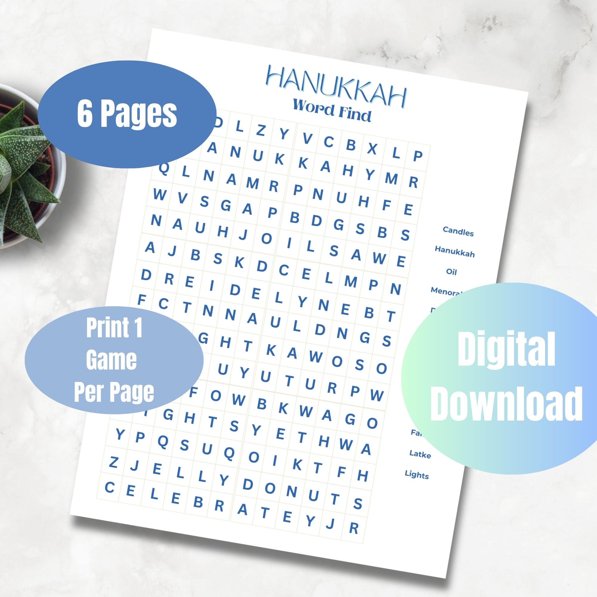 Hanukkah Games, Hanukkah Bundle, Hanukkah Game Bundle, Hanukkah Game ...