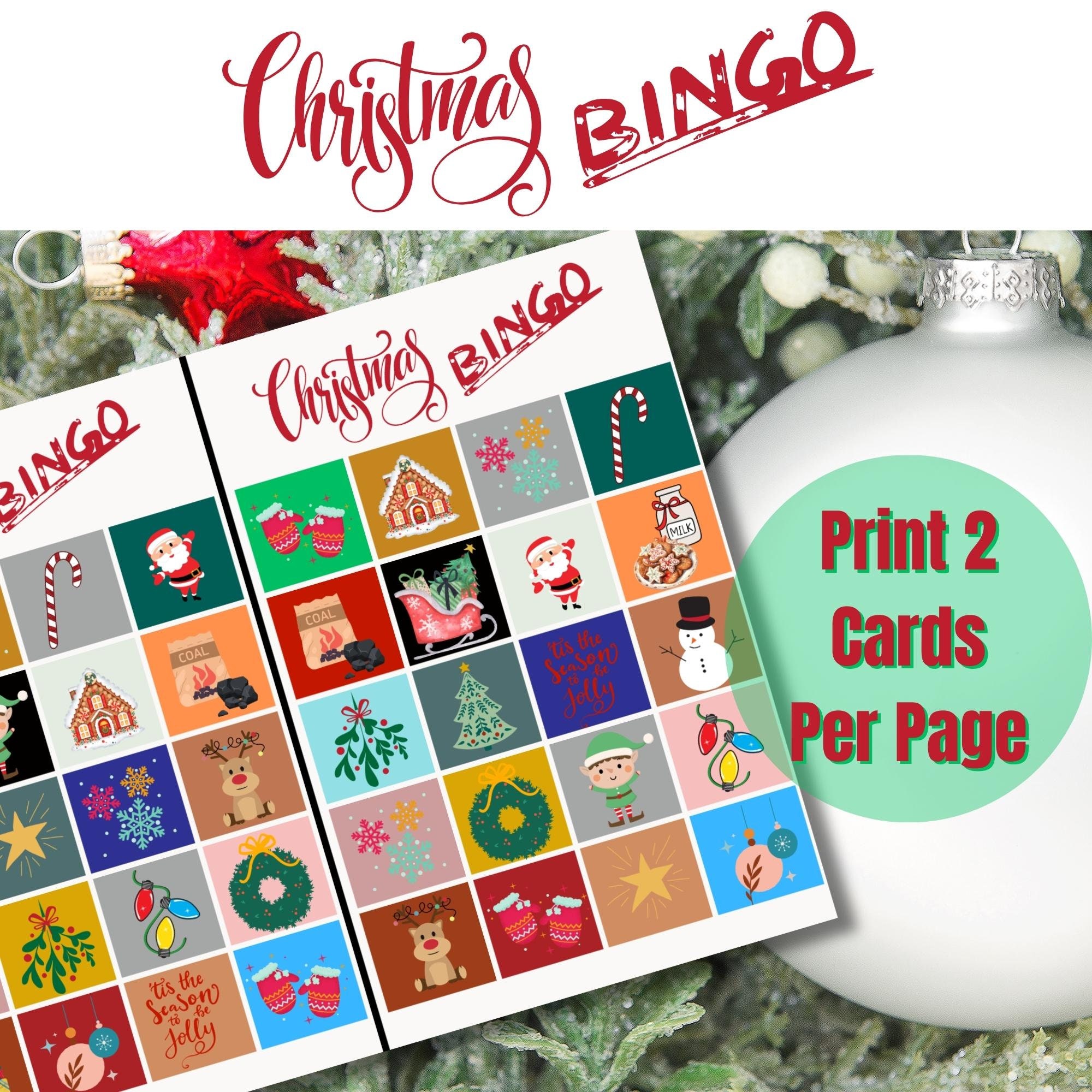 Christmas Bingo Cards Printable Christmas Bingo 30 Christmas - Etsy