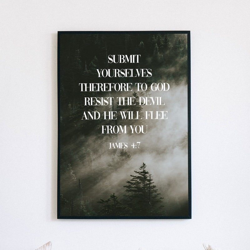 James 4:7 Wall Art - Etsy