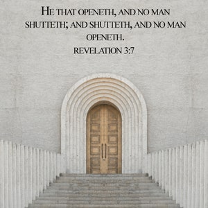Revelation 3:7 / Bible Verse Wall Art / Bible Verse Printable / Digital ...