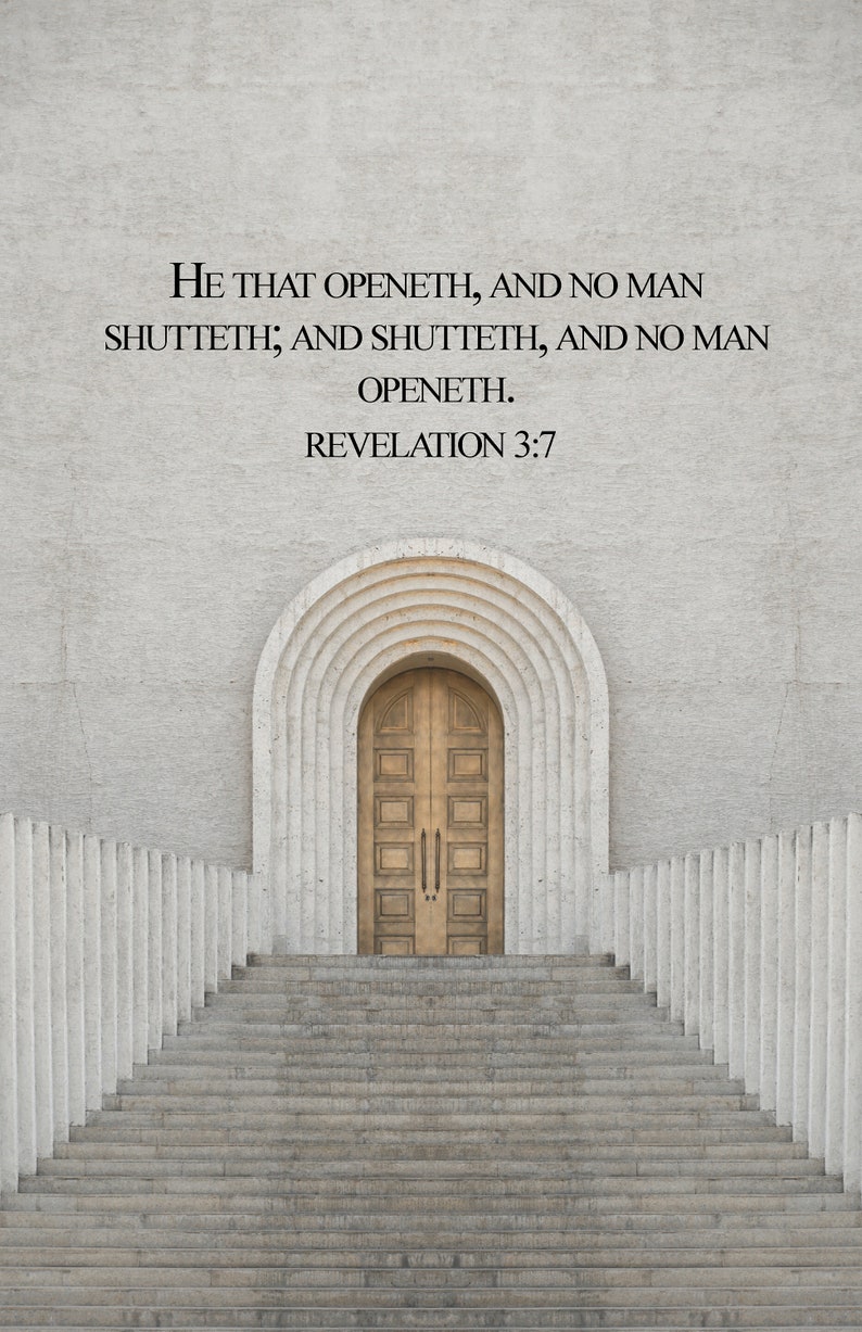 Revelation 3:7 / Bible Verse Wall Art / Bible Verse Printable / Digital ...