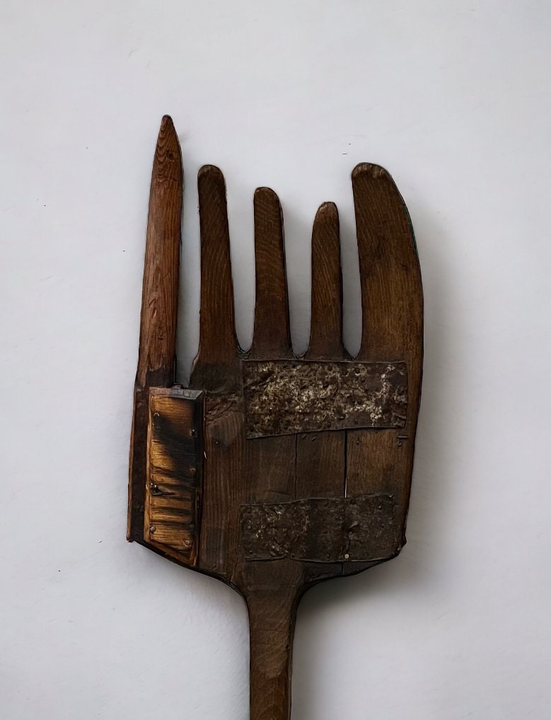 Antique French Hay Fork, Rustic, Farmhouse, Barn House, Rare, Europe ...