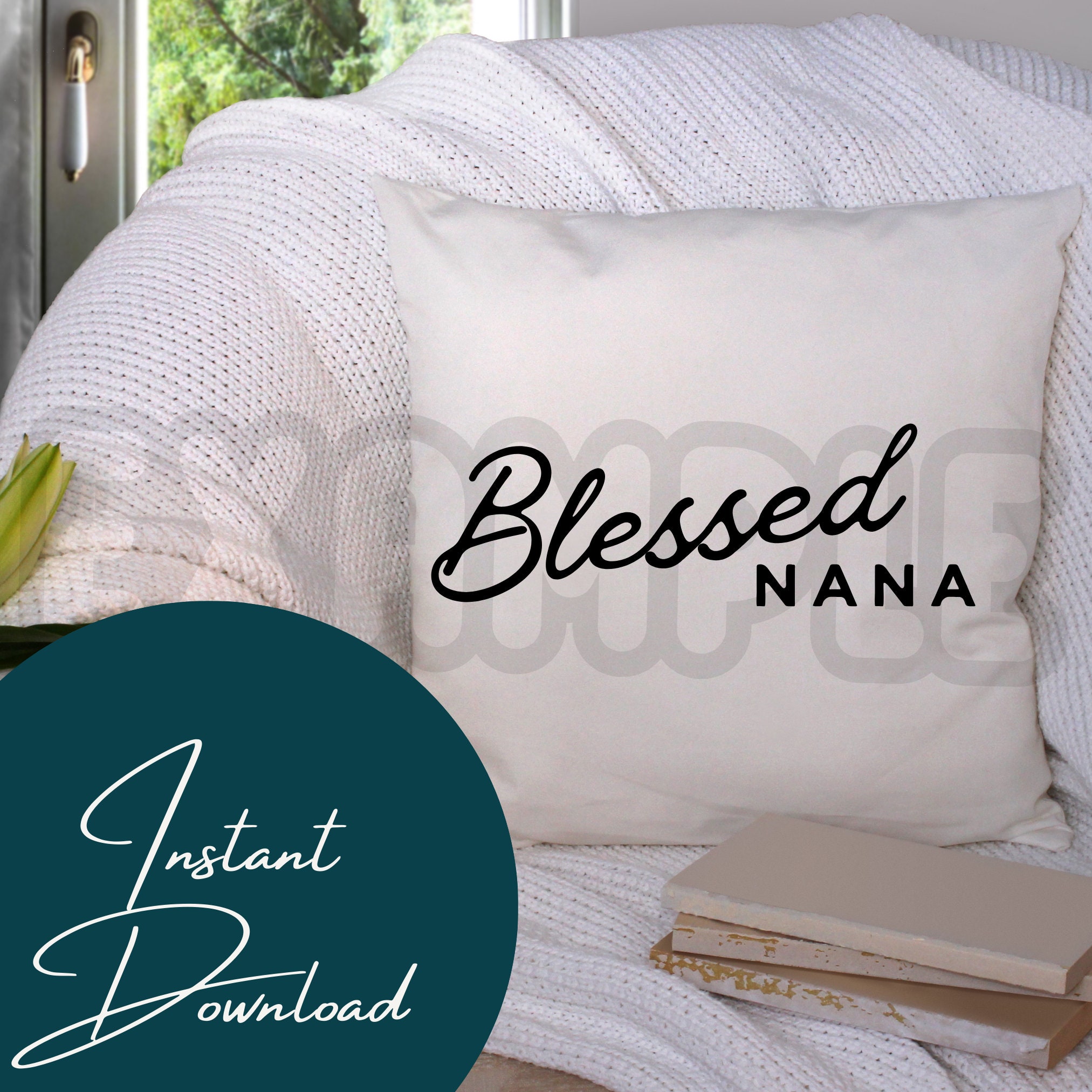 Blessed Nana Png, Blessed Nana Svg, Blessed Mom, Nana Digital Design, Trendy Svg, Trendy Png ...