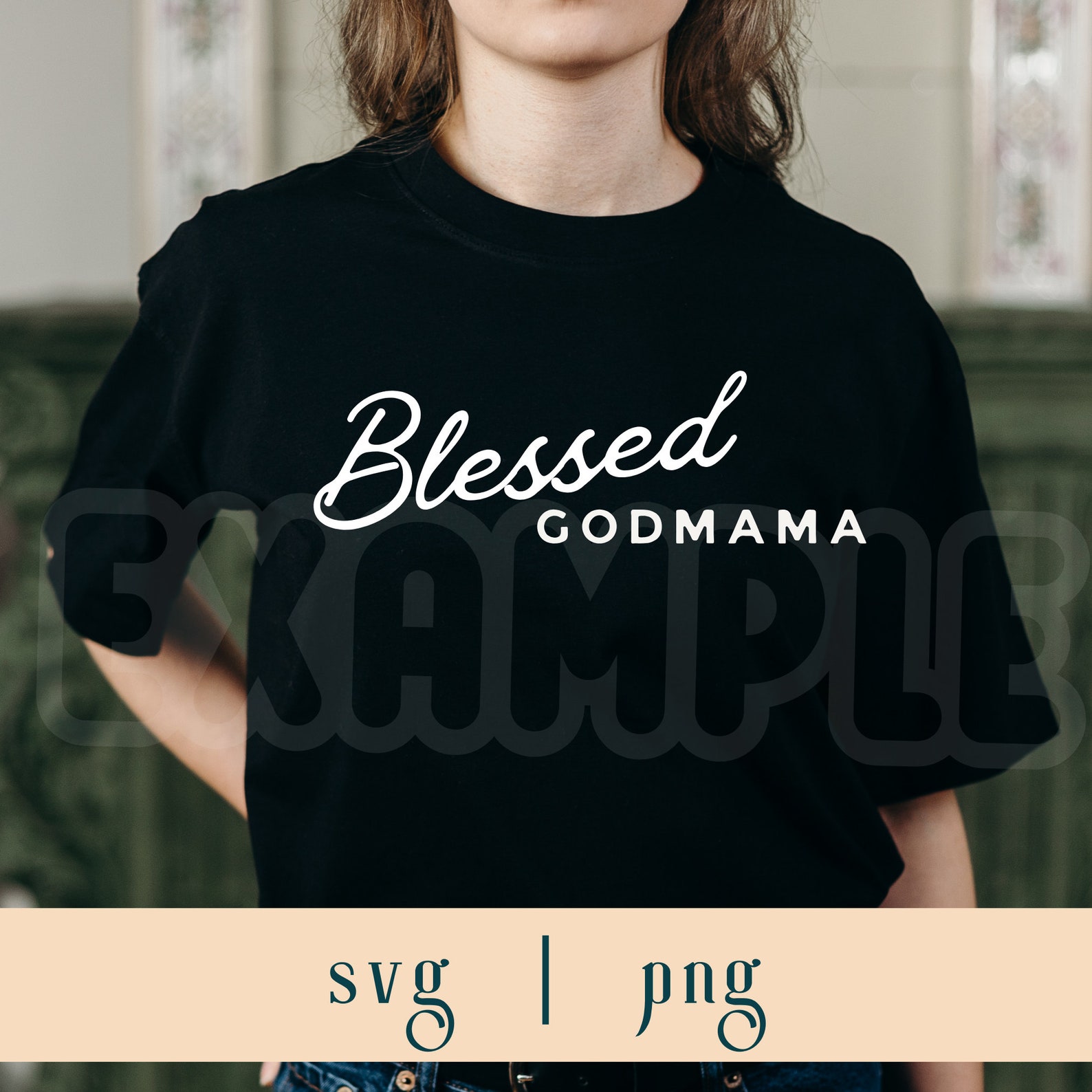 Blessed Godmom Png, Blessed Godmama Svg, Blessed Godmom, Godmom Digital ...