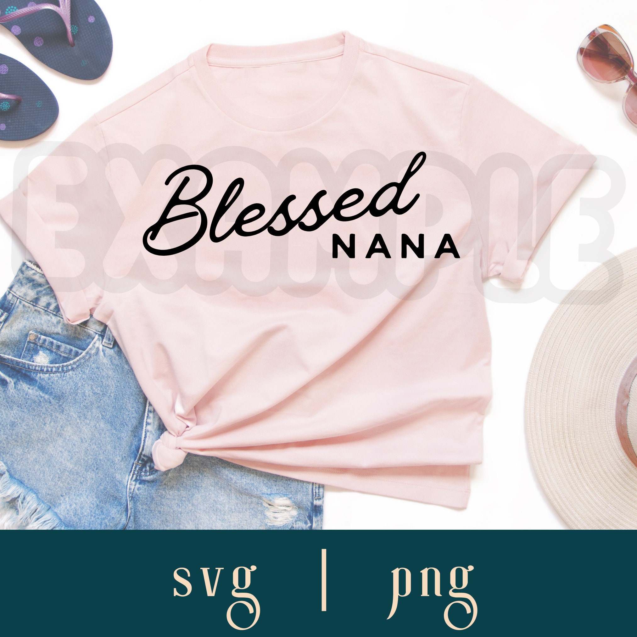Blessed Nana Png, Blessed Nana Svg, Blessed Mom, Nana Digital Design, Trendy Svg, Trendy Png ...