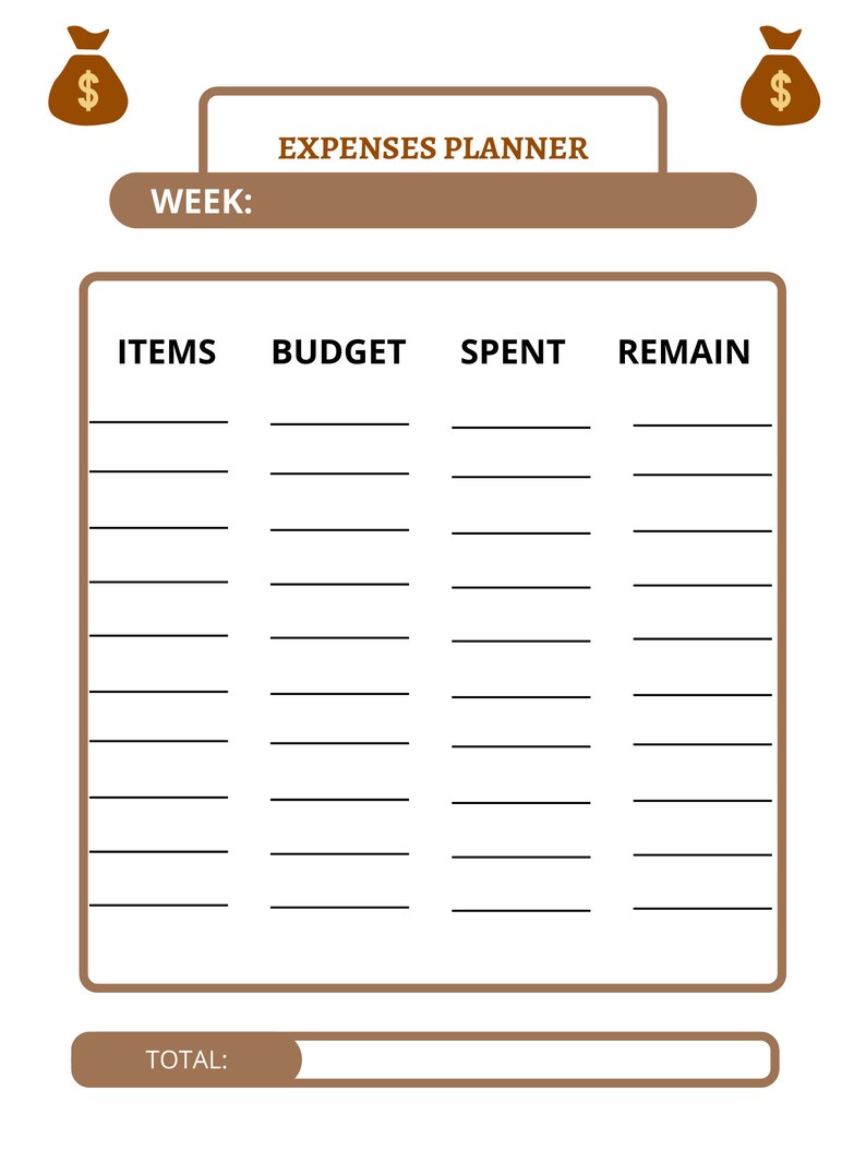 Budget Planner Printable, Finance Planner, Bi-weekly Budget, Monthly ...