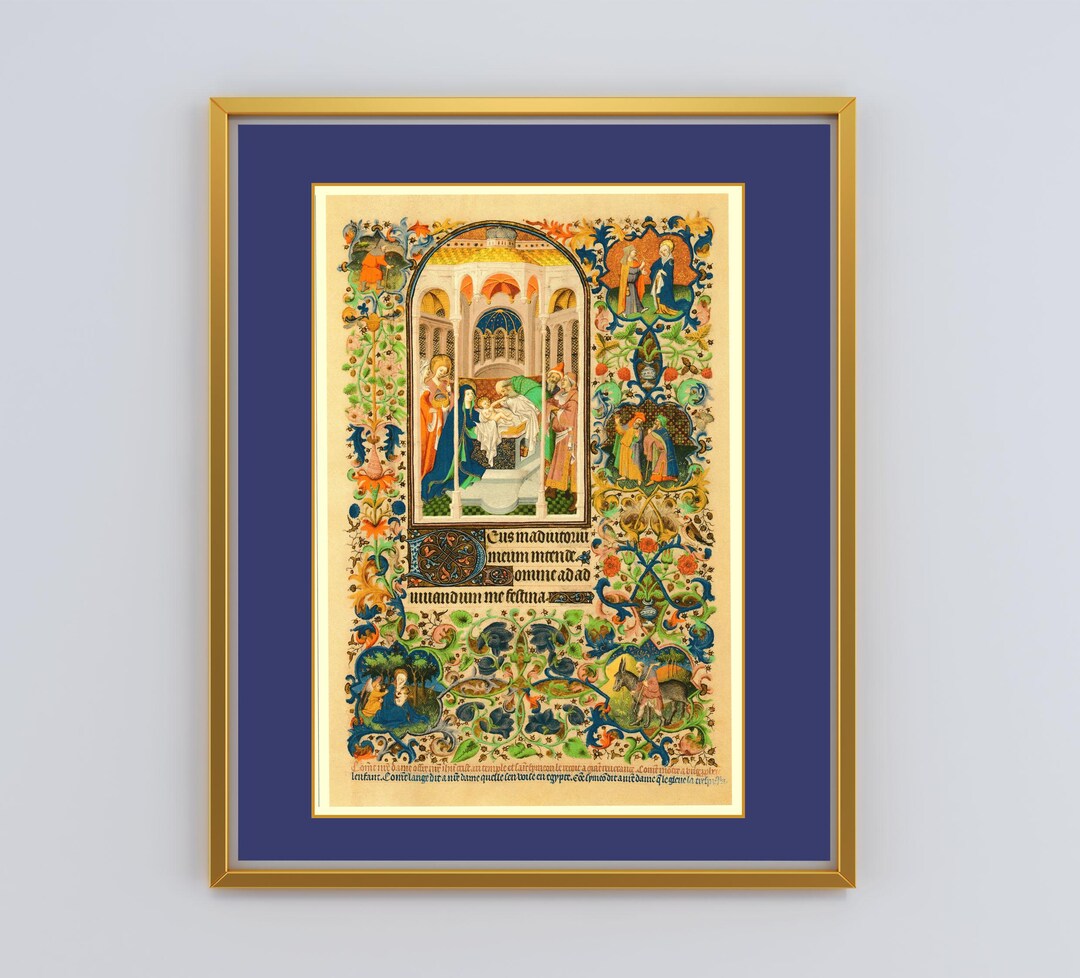 The Presentation of the Christ Child Illuminated Manuscript ...