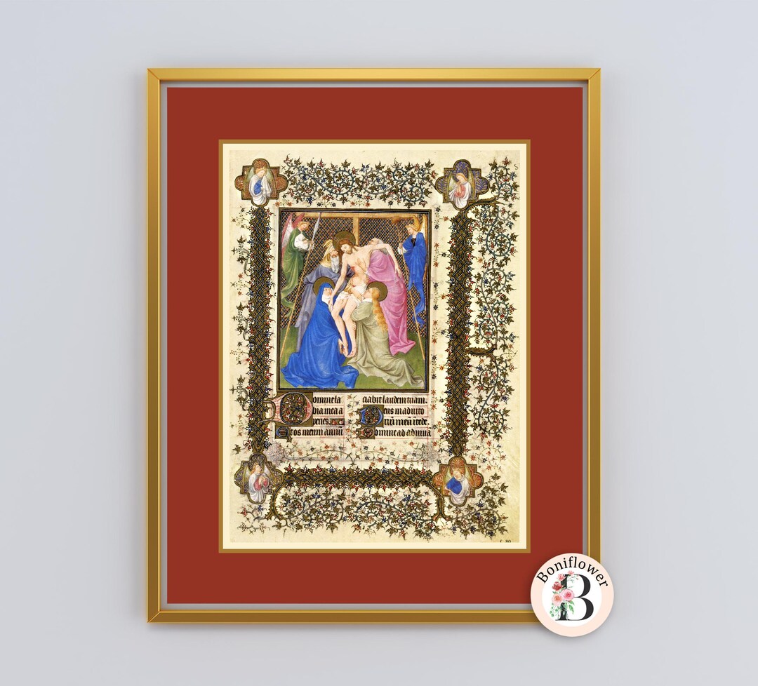 St Mary Magdalene Reproduction Illuminated Manuscript Medieval Music ...