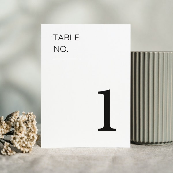 Table Number Tent - Etsy