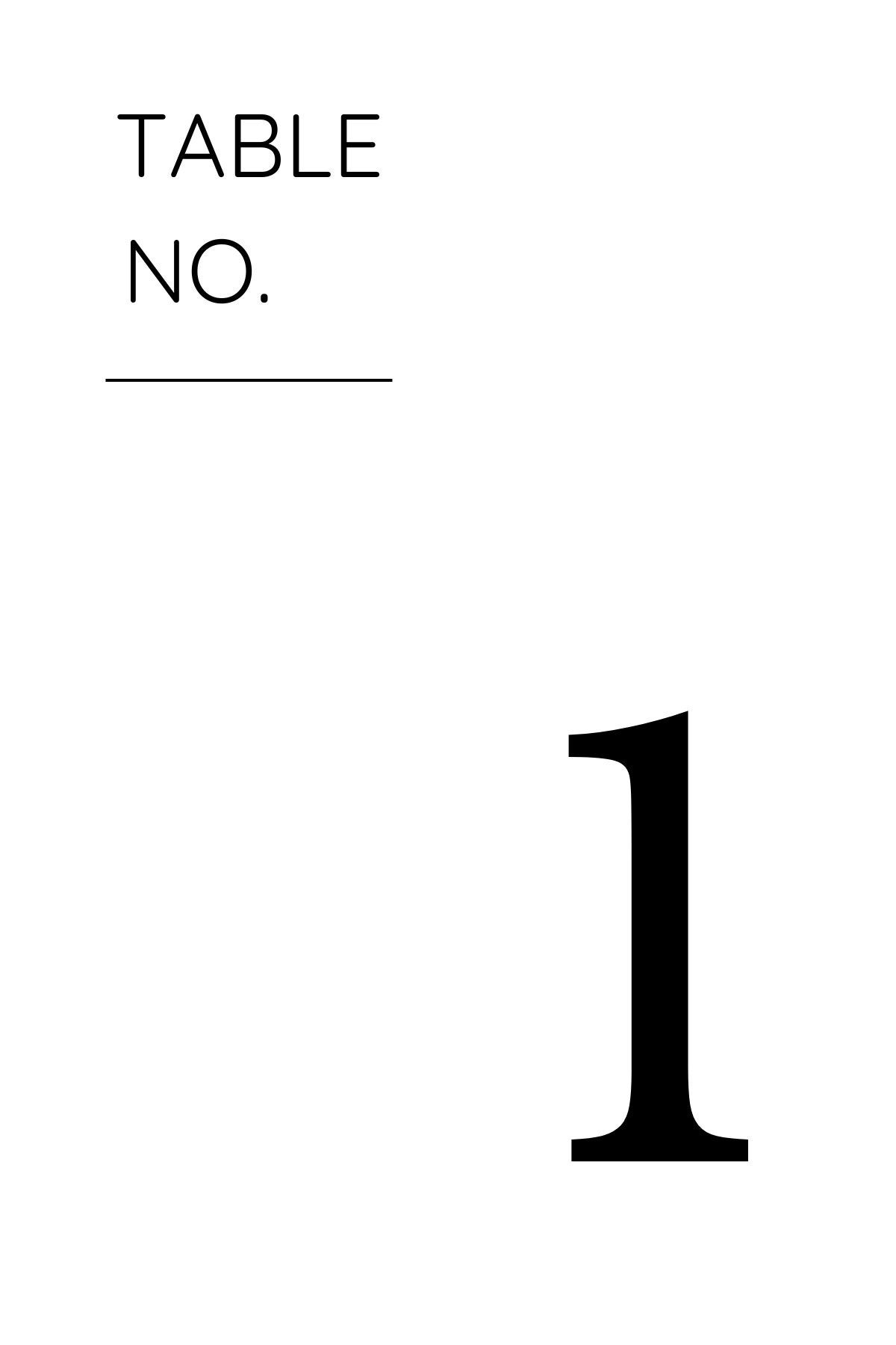 4x6 Table Number Cards for 30 Tables, Wedding Table Numbers, Wedding ...