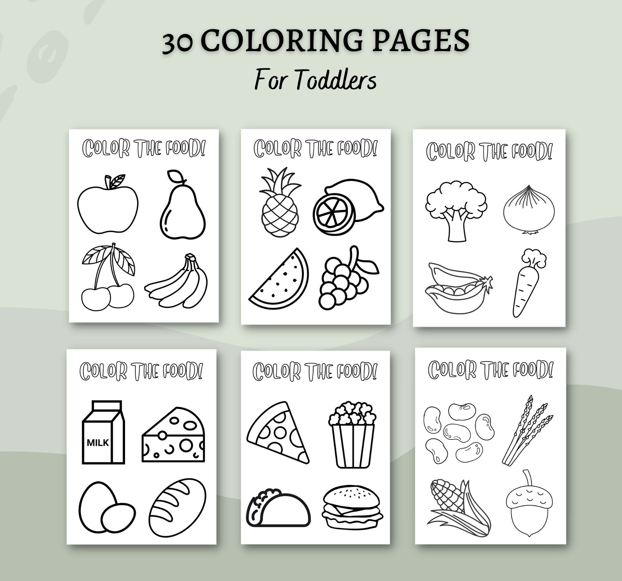 30 Coloring Pages for Young Kids! Coloring Pages, Animals, Numbers ...