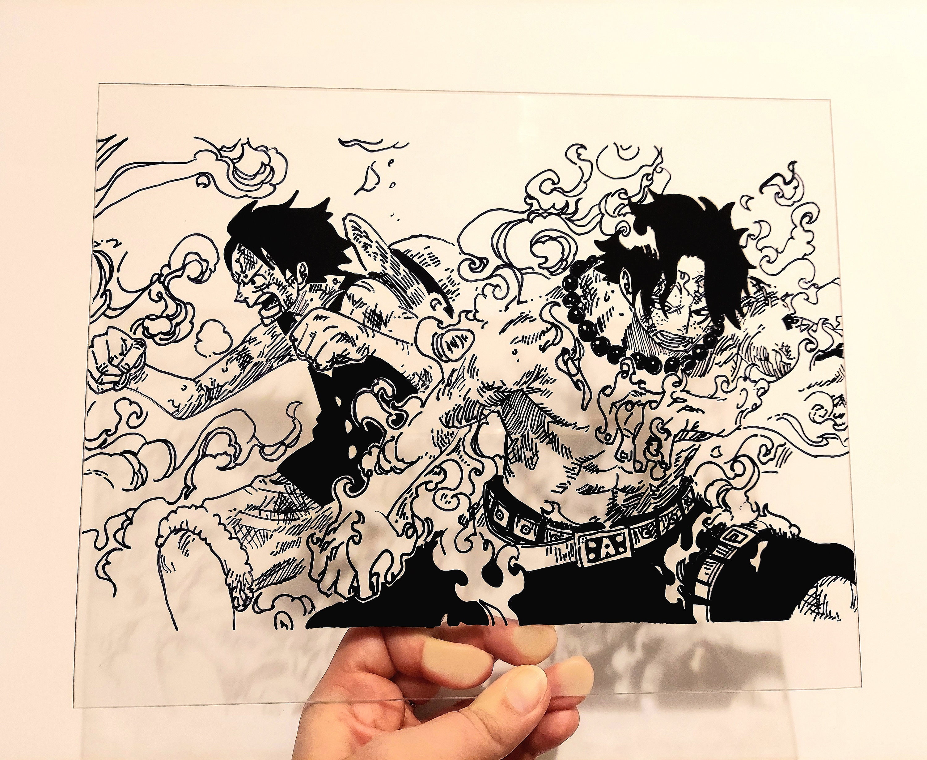 Luffy And Ace Drawing
