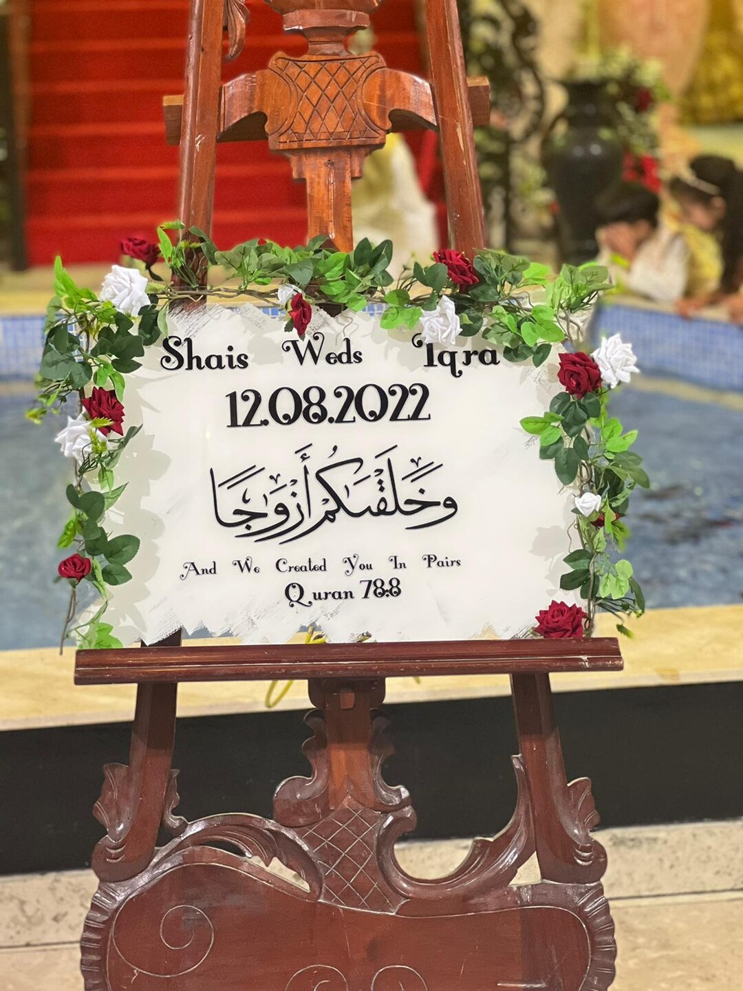 Personalised Wedding Welcome Board - Etsy