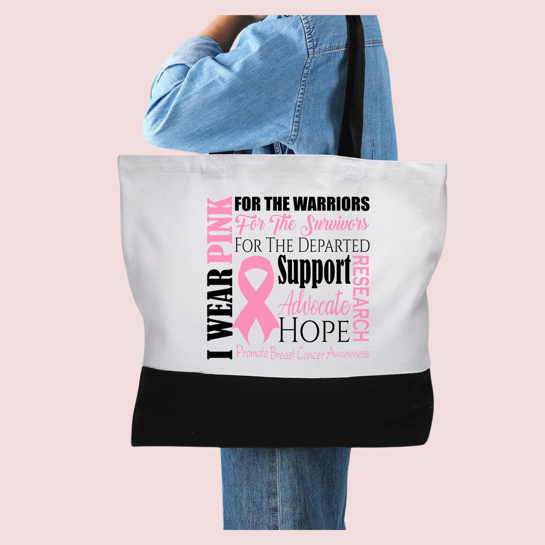 Tote Bag for Breast Cancer Warrior, Tote Bag Gift for Cancer Patient ...