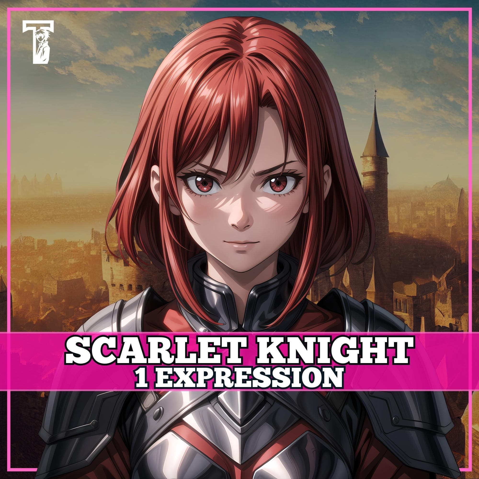Cute Pngtuber Girl, Scarlet Knight, Veadotube, PNG Tuber, Streaming ...