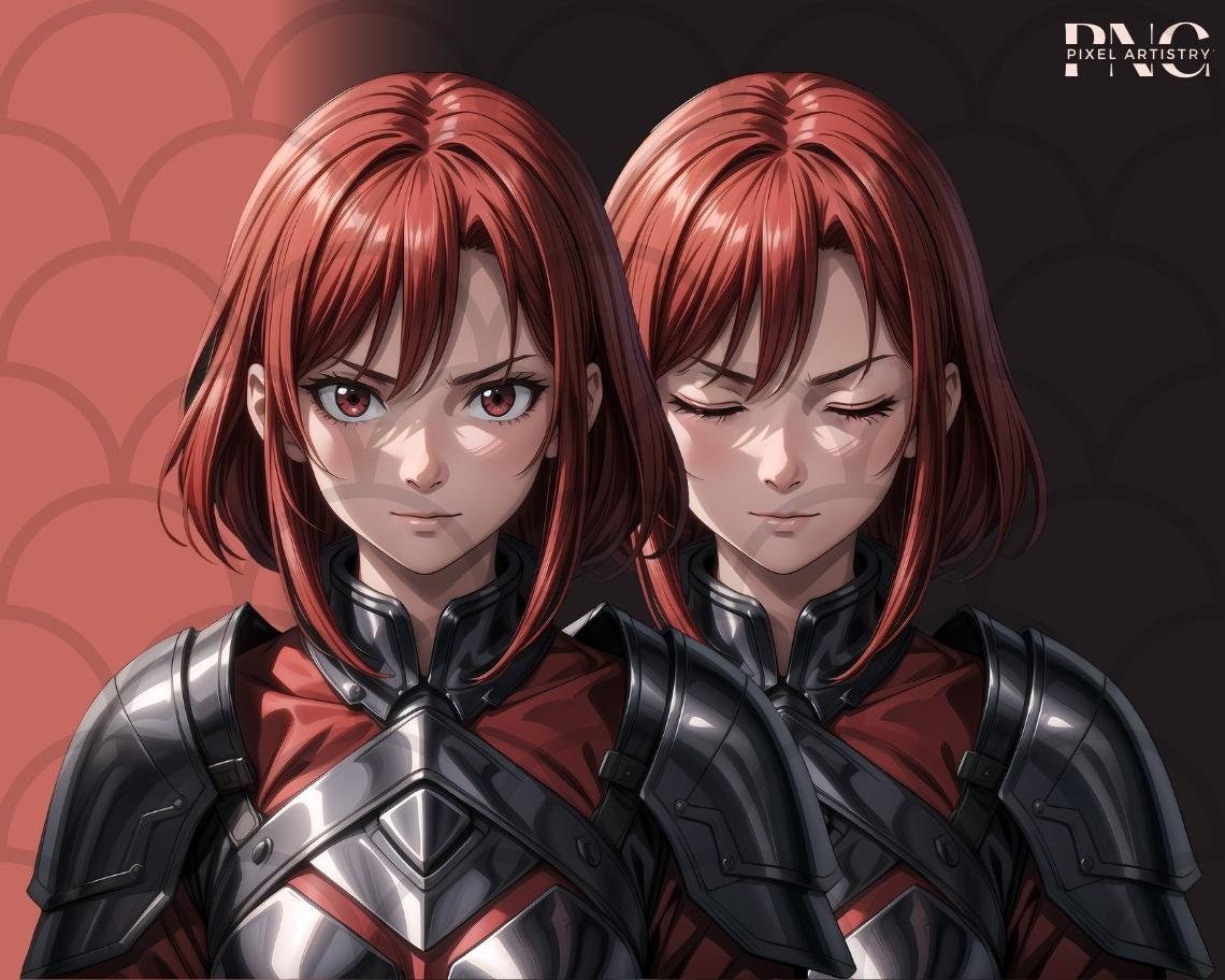 Cute Pngtuber Girl, Scarlet Knight, Veadotube, PNG Tuber, Streaming ...