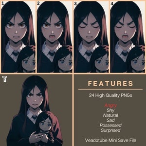 Scary Pngtuber Girl, Haunted Doll, Veadotube, PNG Tuber, Streaming ...