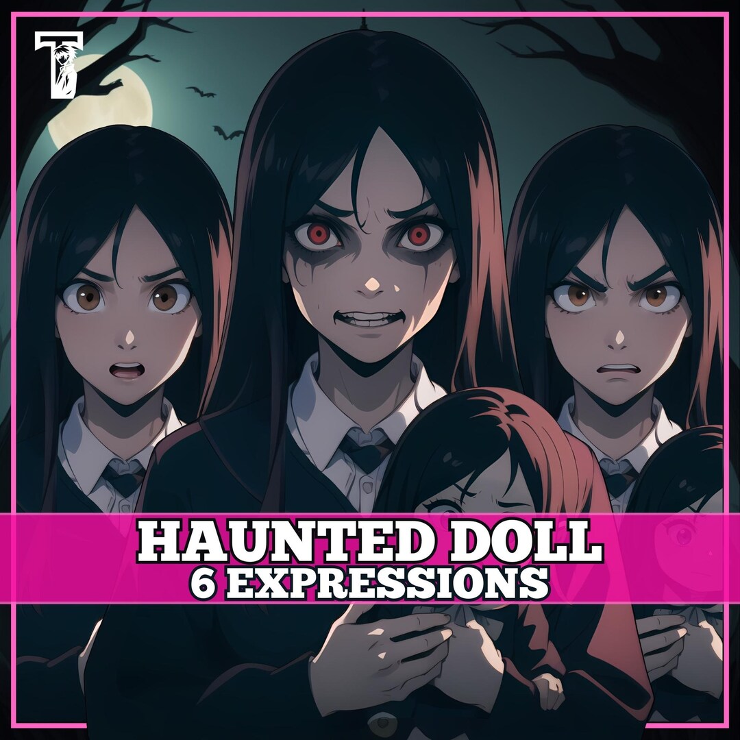 Scary Pngtuber Girl, Haunted Doll, Veadotube, PNG Tuber, Streaming ...