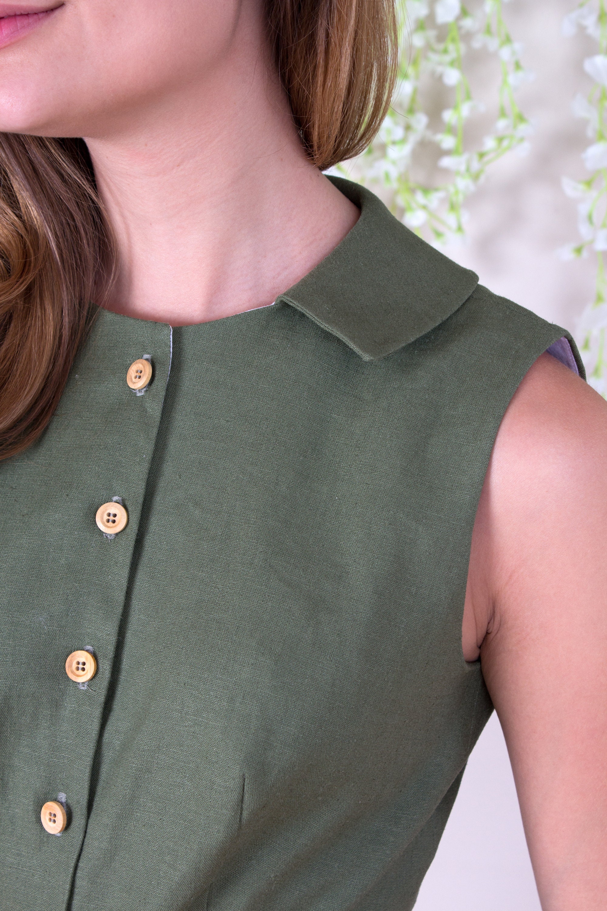 Linen Sheath Dress, Linen Shirt Dress, Linen Work Dress, Linen Summer ...