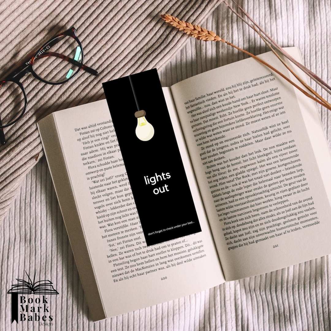 Printable Bookmark for Horror and Suspense Novel Lovers. Bookish Themed ...