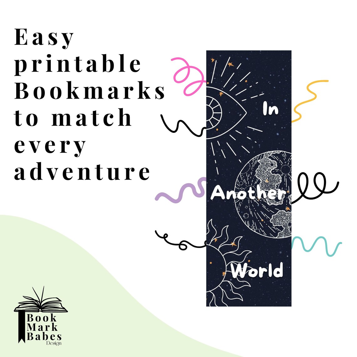Printable Bookmark - for Sci-fi Lovers, Witchy Books and Dreamers ...