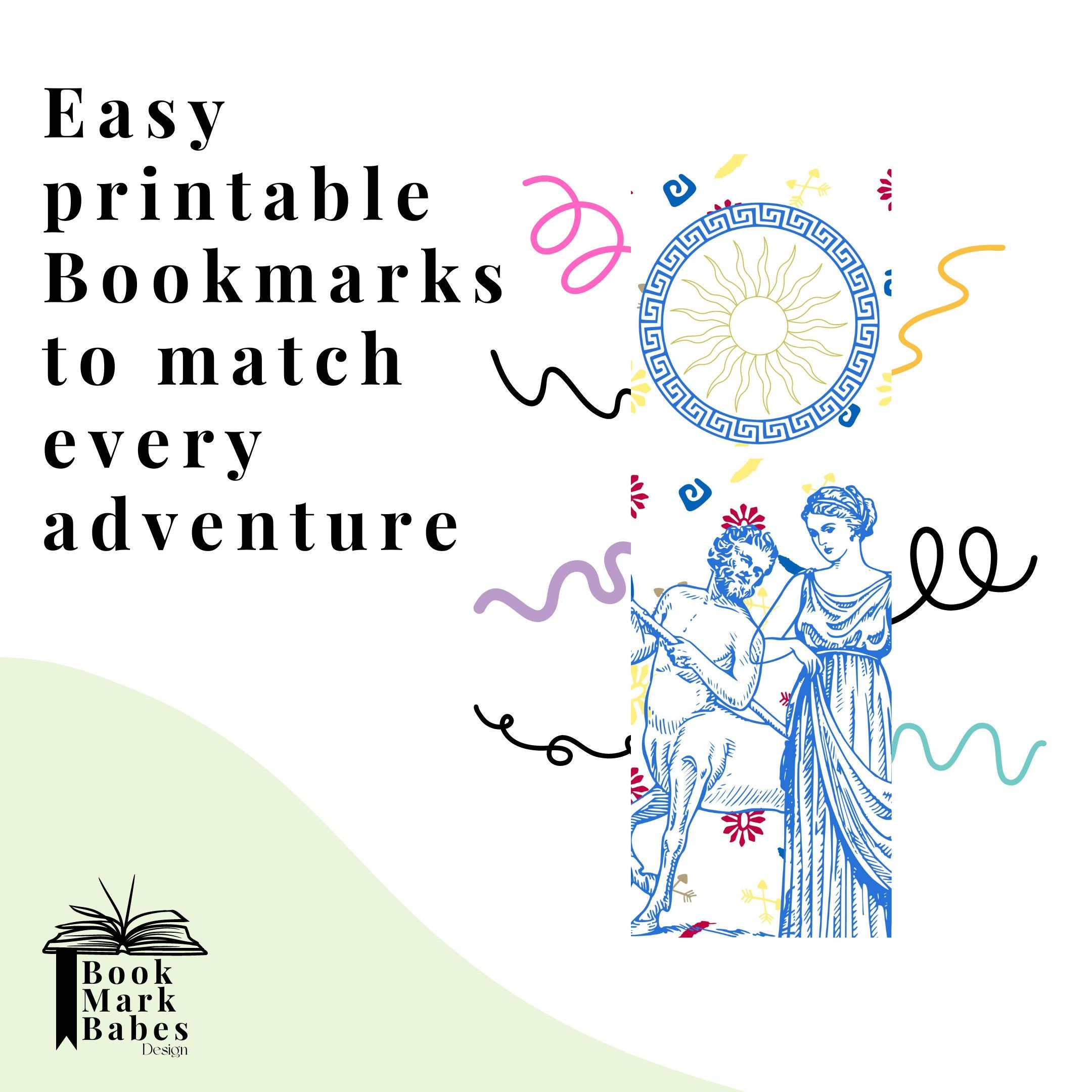 Printable Bookmark - for Greek Mythology Lovers and Book Worms. Bookish ...