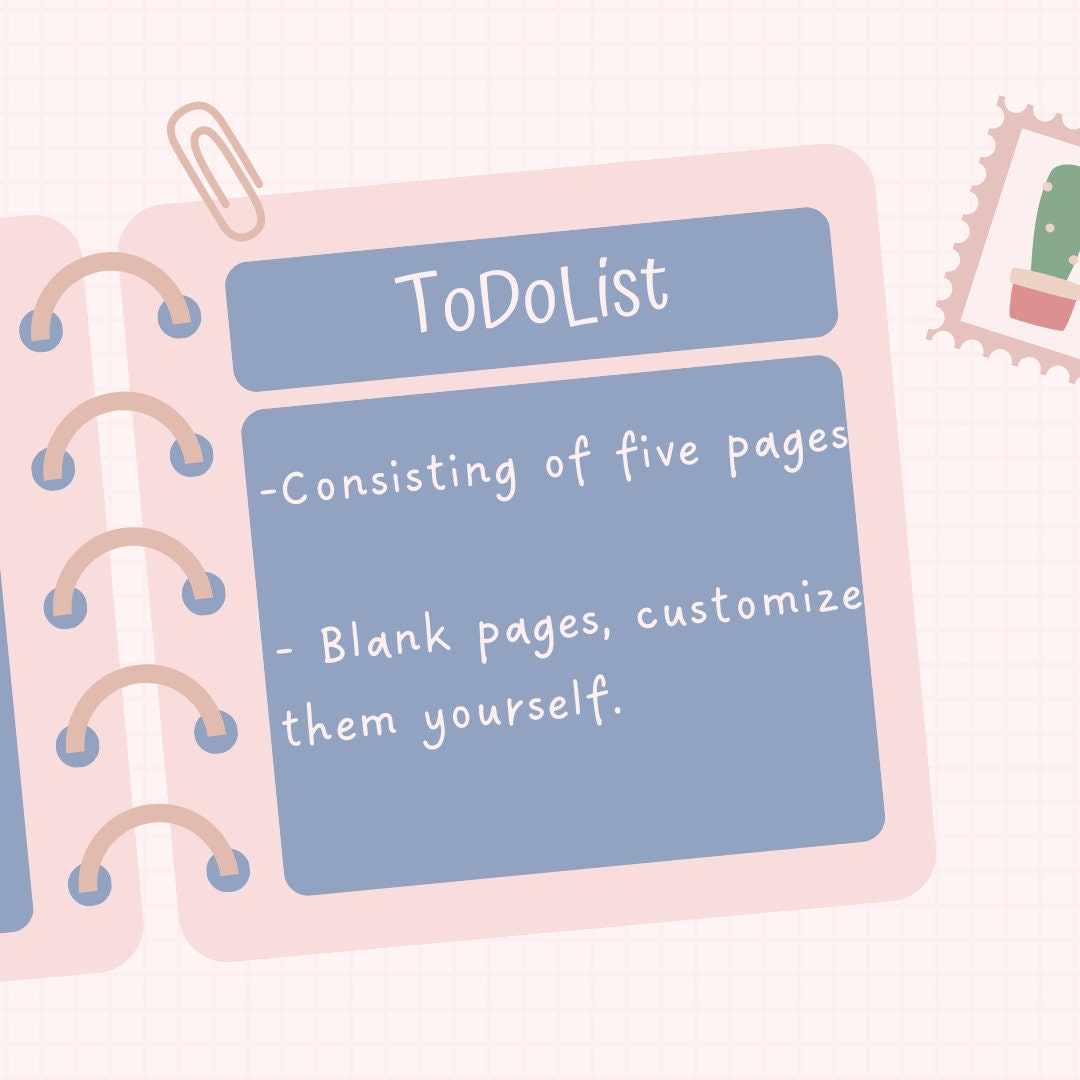 Chic and Organized To-do List for Exceptional Productivity - Etsy
