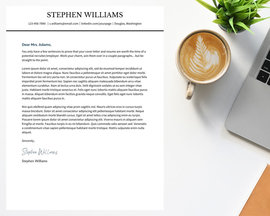 ATS Friendly Resume Template for Canva, Professional CV Template, Canva ...
