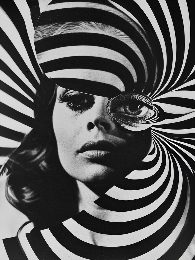 Vertigo Woman - Portrait. Unique Quality Wall Art, Digital Download - Etsy